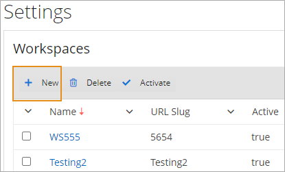 Workspaces