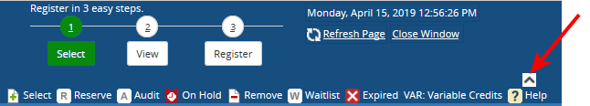 Step 1 - Select Courses