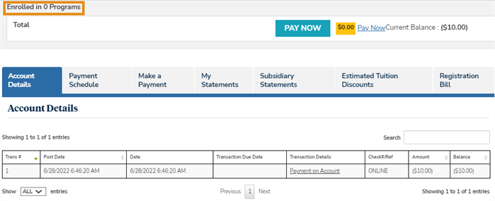 Account Information