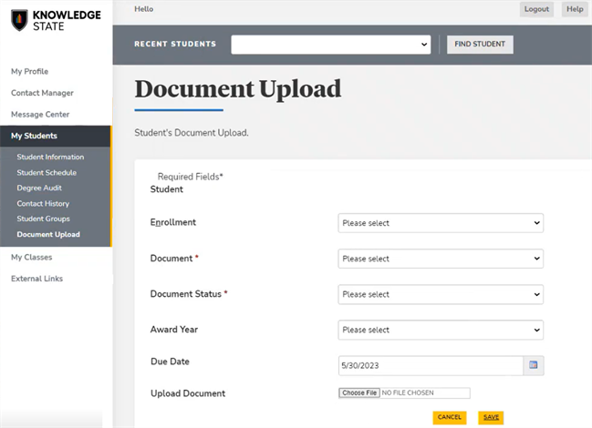 Document Upload Document Upload