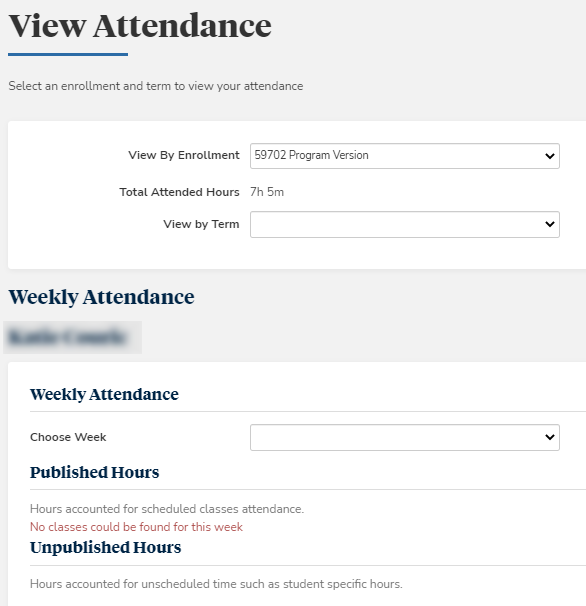 View Attendance