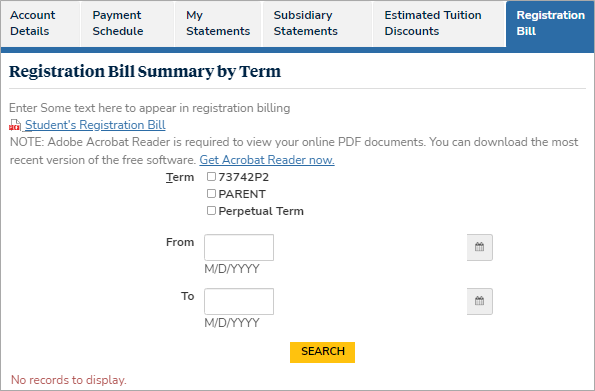 Registration Bill
