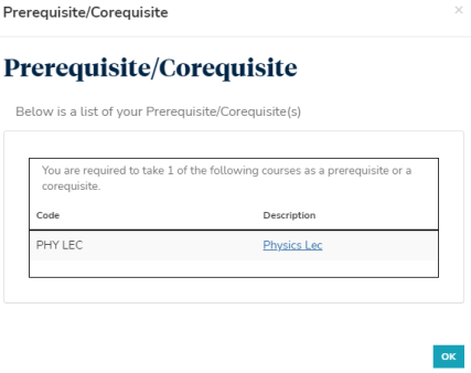 Step 1 - Select Courses
