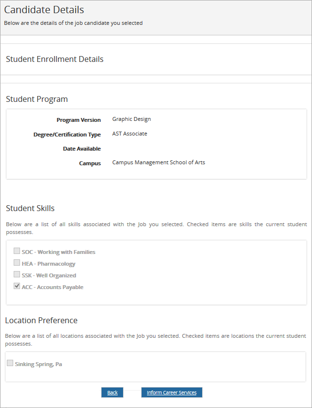 Candidate Search