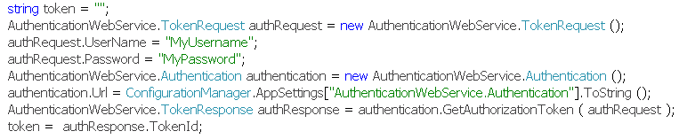 Requesting an Authentication Token