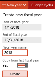 Create a Fiscal Calendar with Fiscal Years