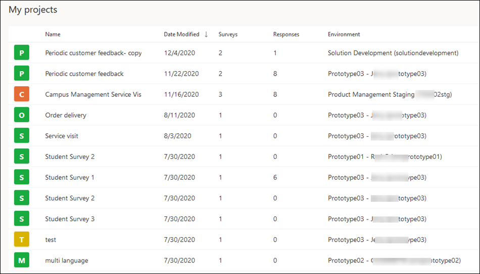 Transition from Forms Pro to Customer Voice