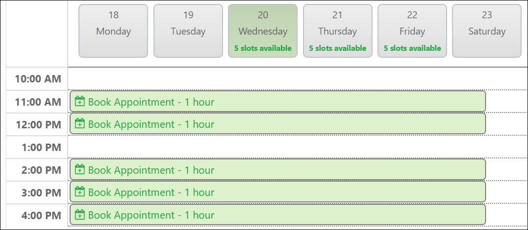 Settings Prior to Working With Appointments