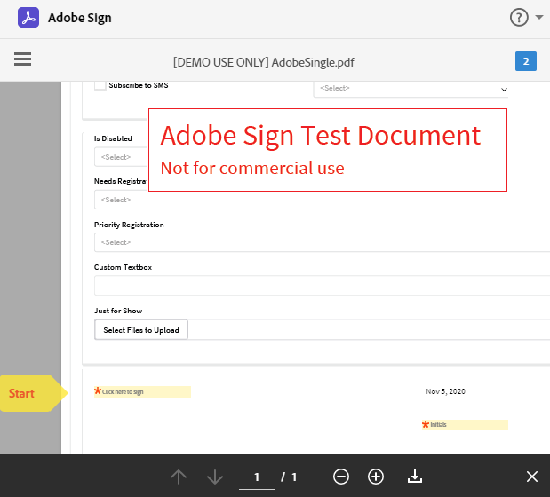 Adobe Sign Component