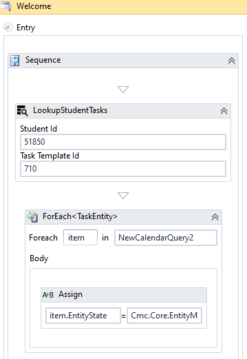 Calendar with EntityState Property