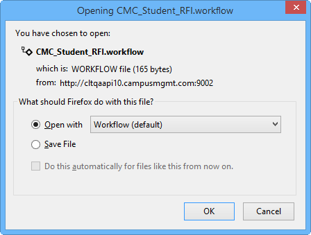 Open the Workflow for a Sequence