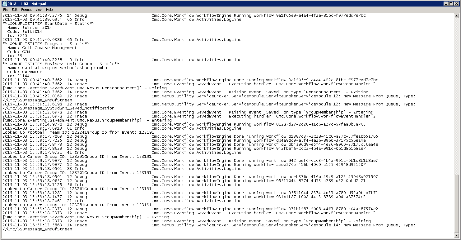 Event Logs